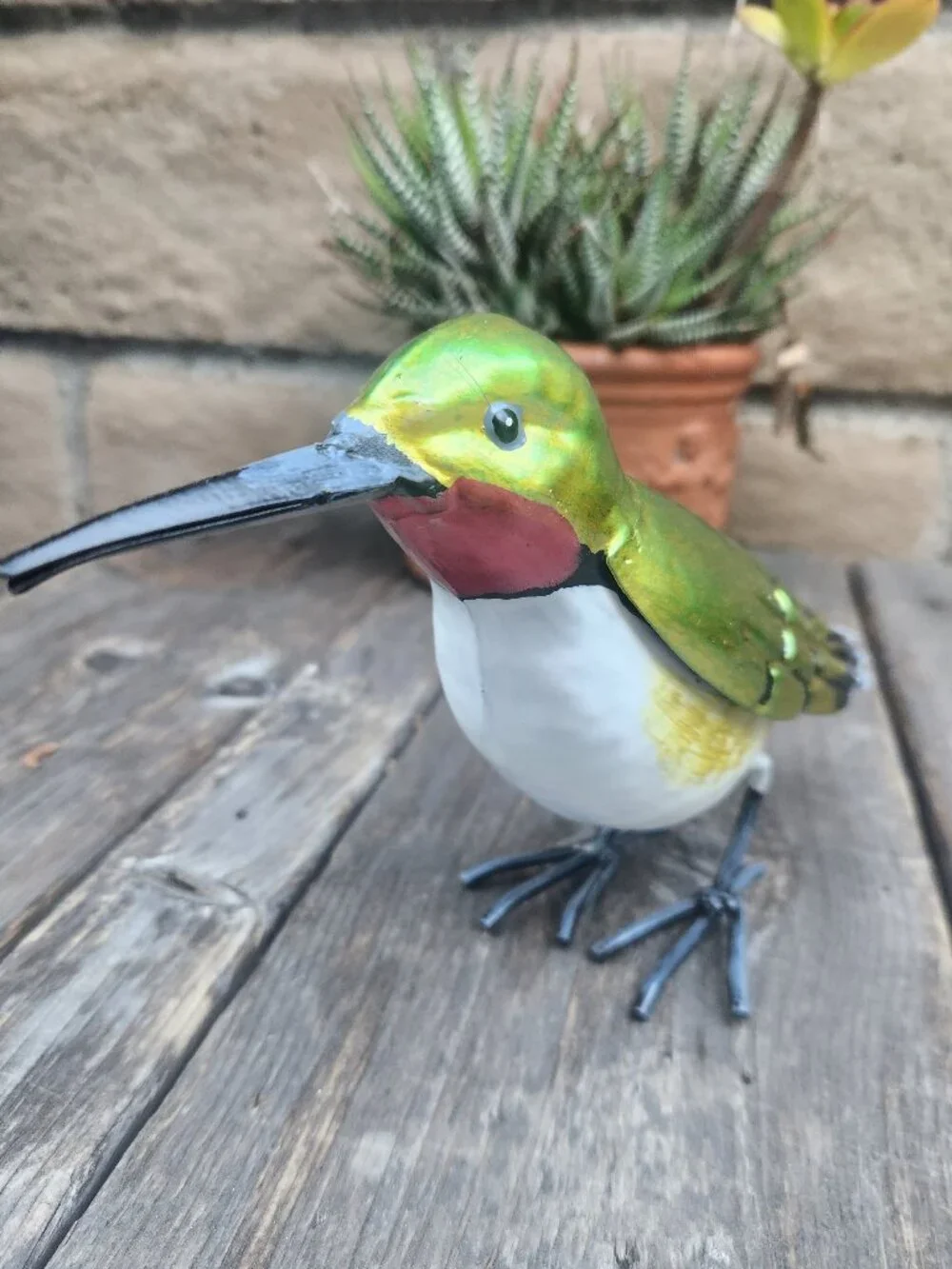 Hand Crafted | Accents | 825 Life Size Hand Painted Realistic Metal ...